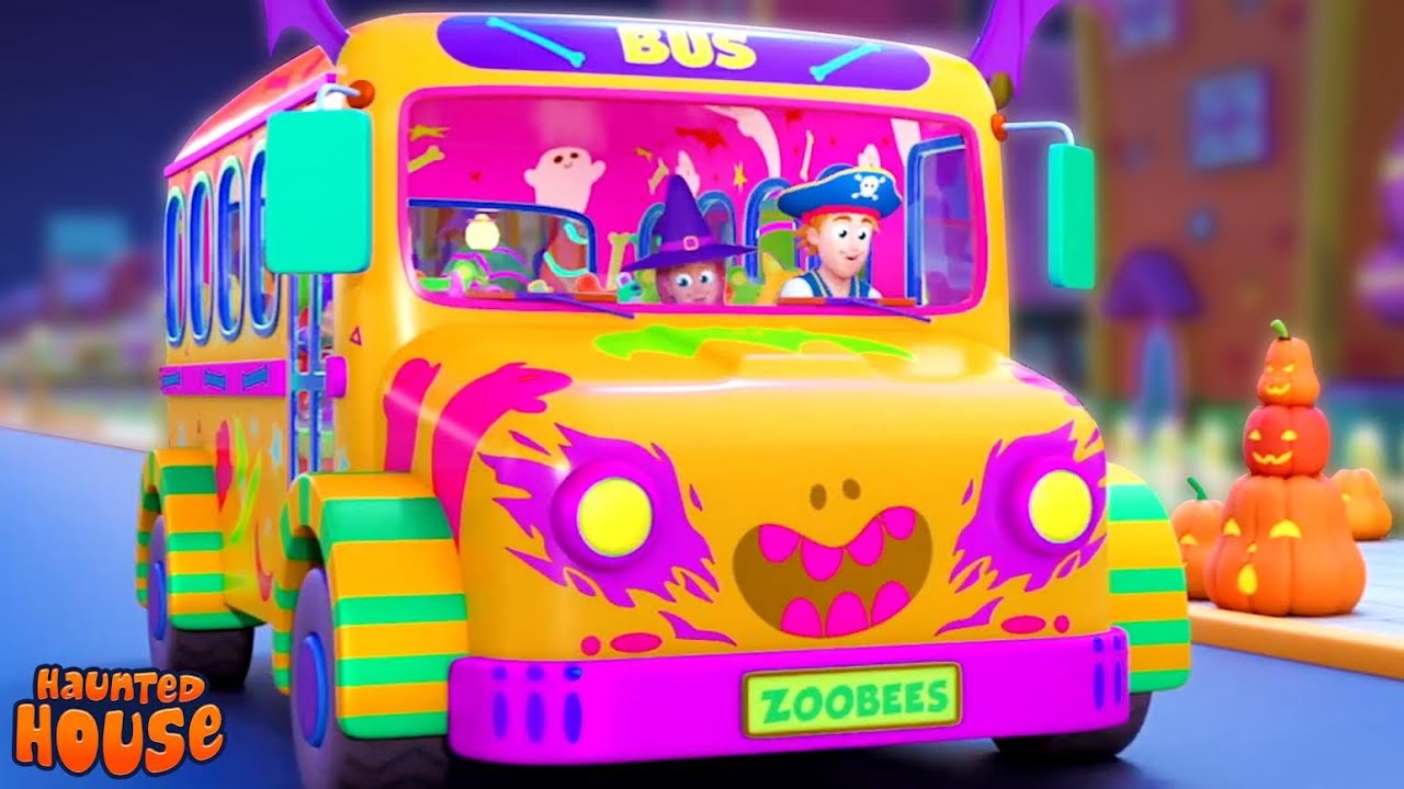 Halloween Wheels on the Bus And More Halloween Songs for Kids - YouTube