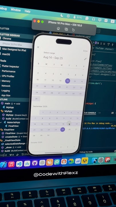 Flutter Dynamic Date Range Picker | Free Source Code Included! #flutter #shorts #tech - YouTube