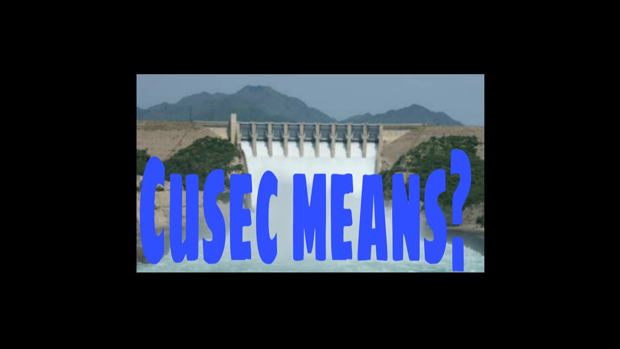 Cusec means? - YouTube