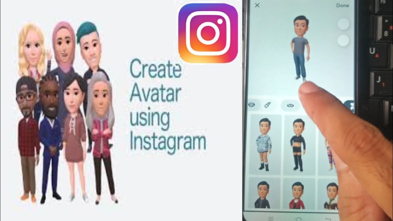 How to create your Avatar on Instagram pfix #pfix - YouTube