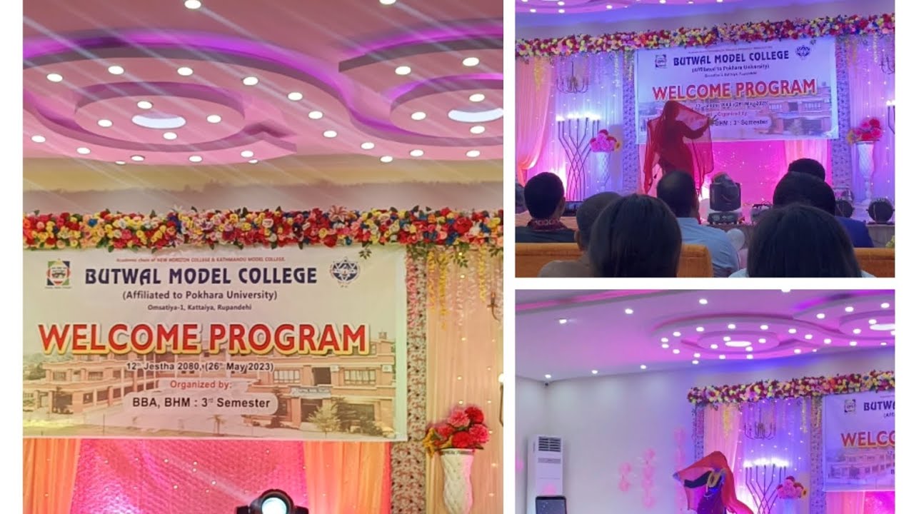 Butwal model college ️ welcome program dance performance #butwal # ...