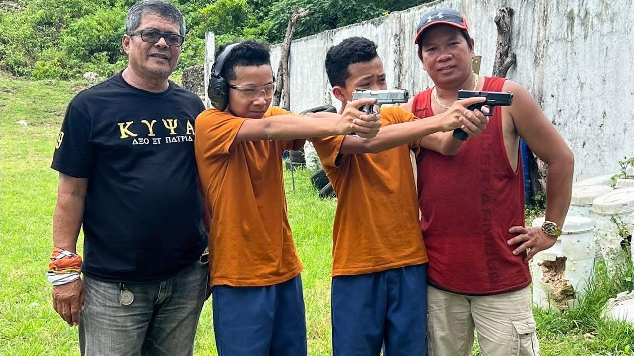 1st lesson outdoor gun range at Danao Gun Club Shooting Range - YouTube