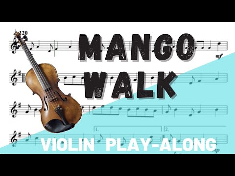 Mango Walk for Solo Violin. Play-Along/Backing Track. Free Music!