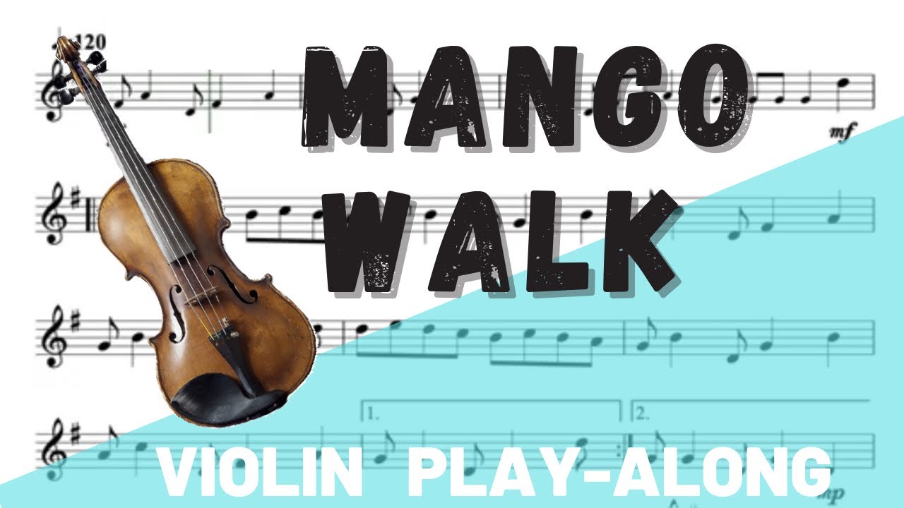 Mango Walk for Solo Violin. Play-Along/Backing Track. Free Music! - YouTube