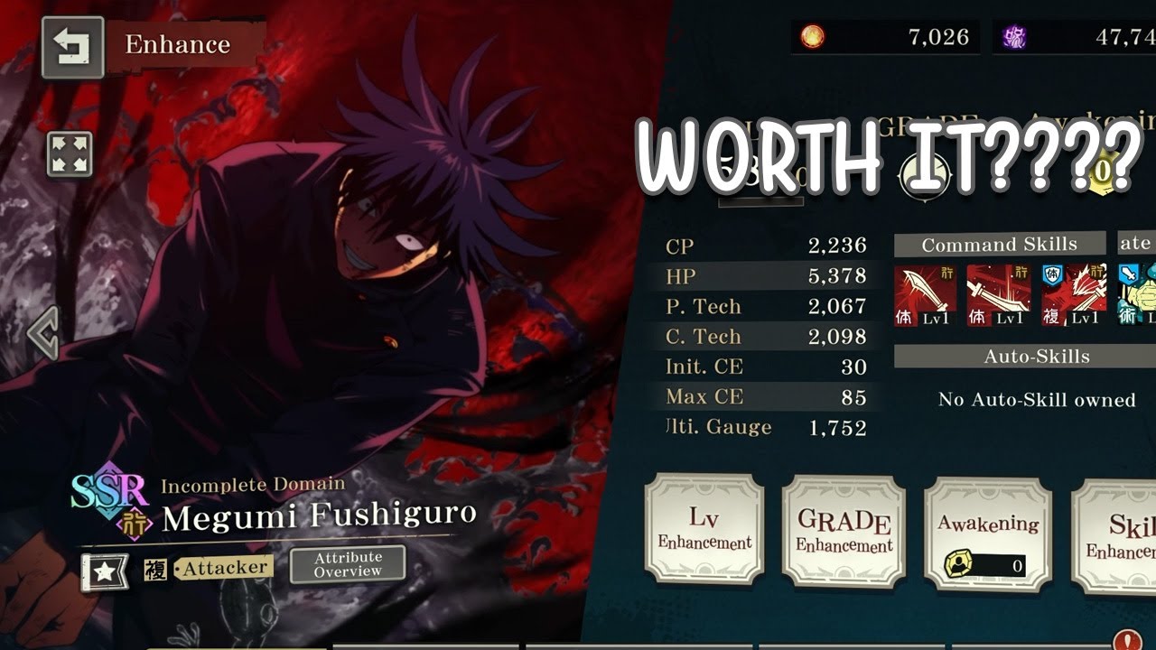 Yellow curse MEGUMI FUSHIGURO WORTH TO PULL!?! - Jujutsu Kaisen Phantom ...