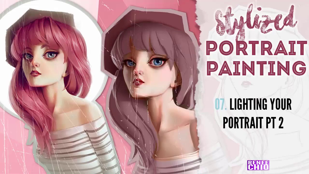 Pencil kings Stylized Portrait Painting In Photoshop | 07 – Lighting ...