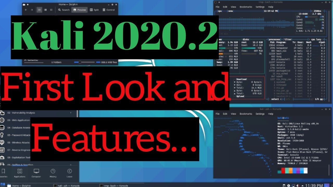 The All New Kali Linux 2020.2 • First Look + Features Explanation (2020 ...