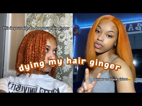 Dying my natural hair Ginger/Copper - YouTube