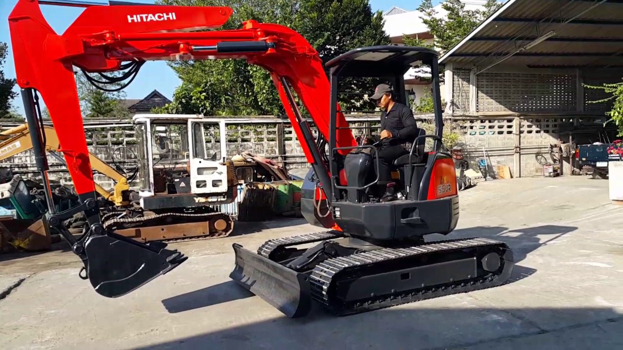 ขาย รถขุด HITACHI รุ่น EX55UR-2- มือสองญี่ปุ่นแท้ อุดมยนต์มอเตอร์ - YouTube