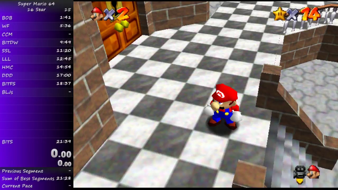 Super Mario 64 16 Star Speedruns Livestream Youtube
