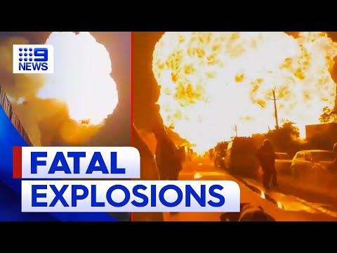 Terrifying vision emerges of Romania gas station explosions | 9 News ...