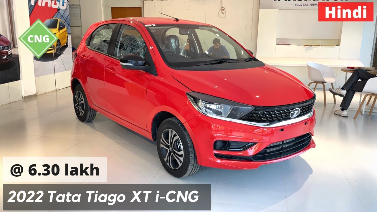 2022 New Tata Tiago XT CNG Detailed Review | Flame Red Color - YouTube