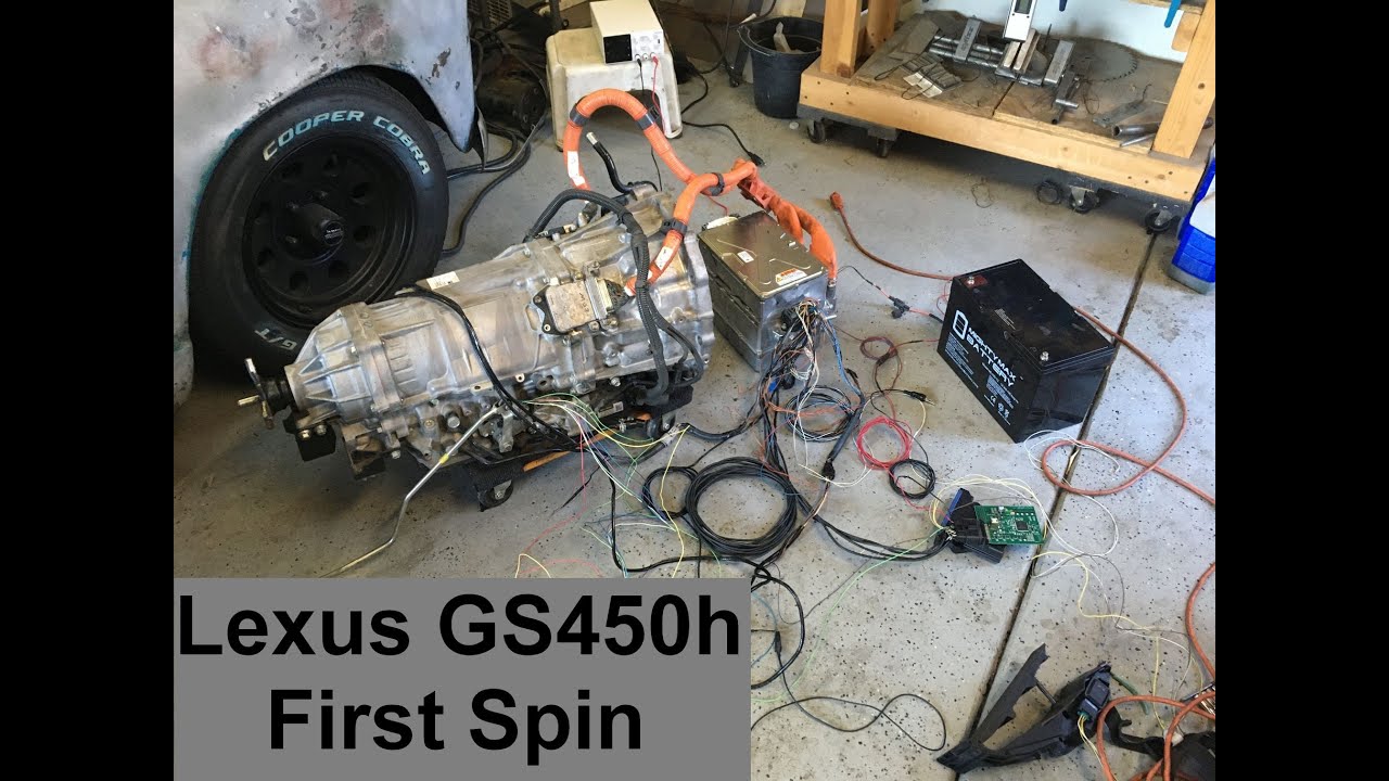 Lexus GS450h Transmission Motor First Spin - YouTube