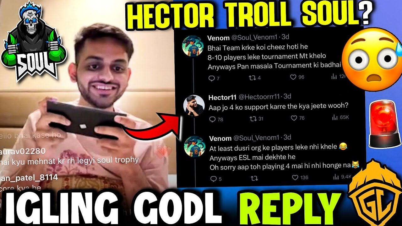 Hector Reply IGLing GodL?😳 Reply Troll SouL Tweet🚀 - YouTube