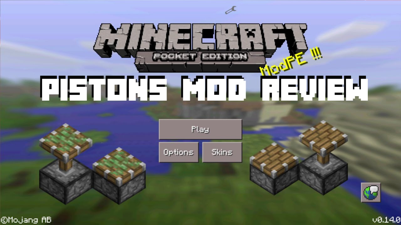 Pistons in Minecraftt Pocket Edition - Mod Review - YouTube