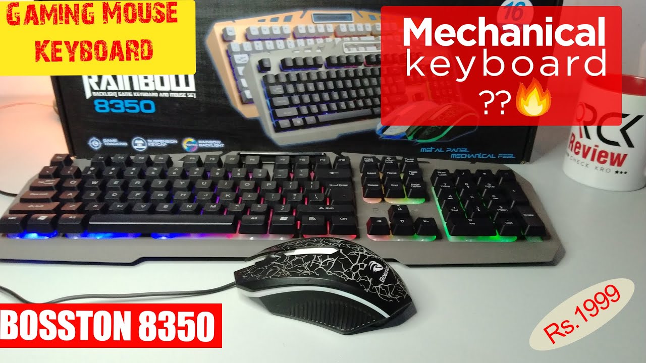 Bosston Rainbow 8350 Gaming Mouse and Keyboard Review | Best Under 2000 ...