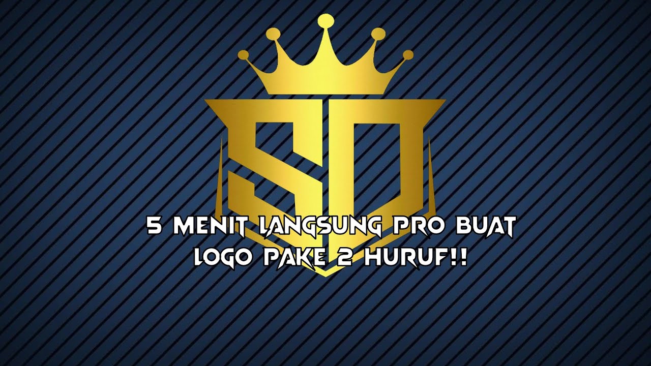 nonton Tutorial 5 menit langsung pro buat logo sendiri, versi 2 huruf ...
