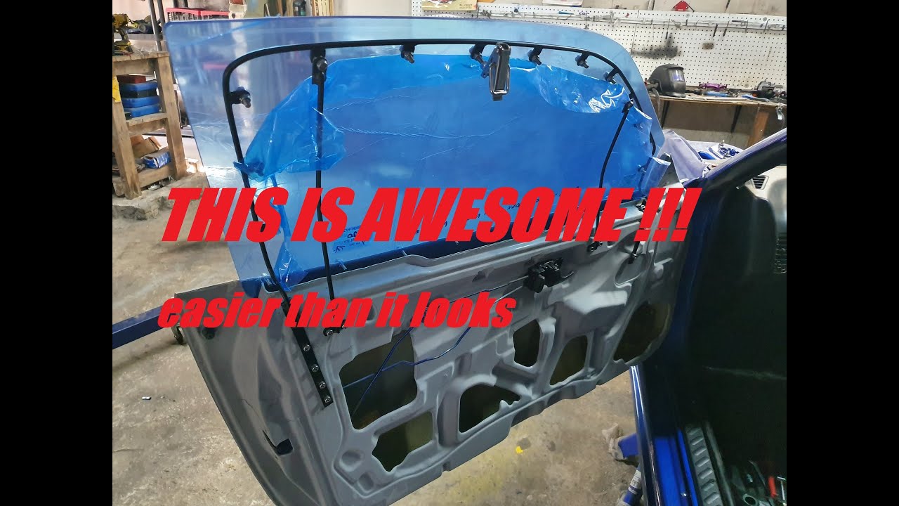 How to install Lexan / polycarbonat windows in a frameless car doors ...