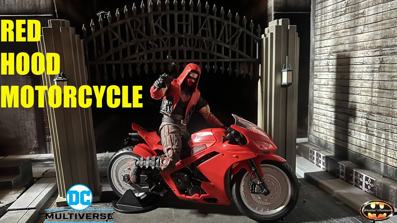 McFarlane DC Multiverse Red Hood Motorcycle Sports Bike Outlaws Batman ...