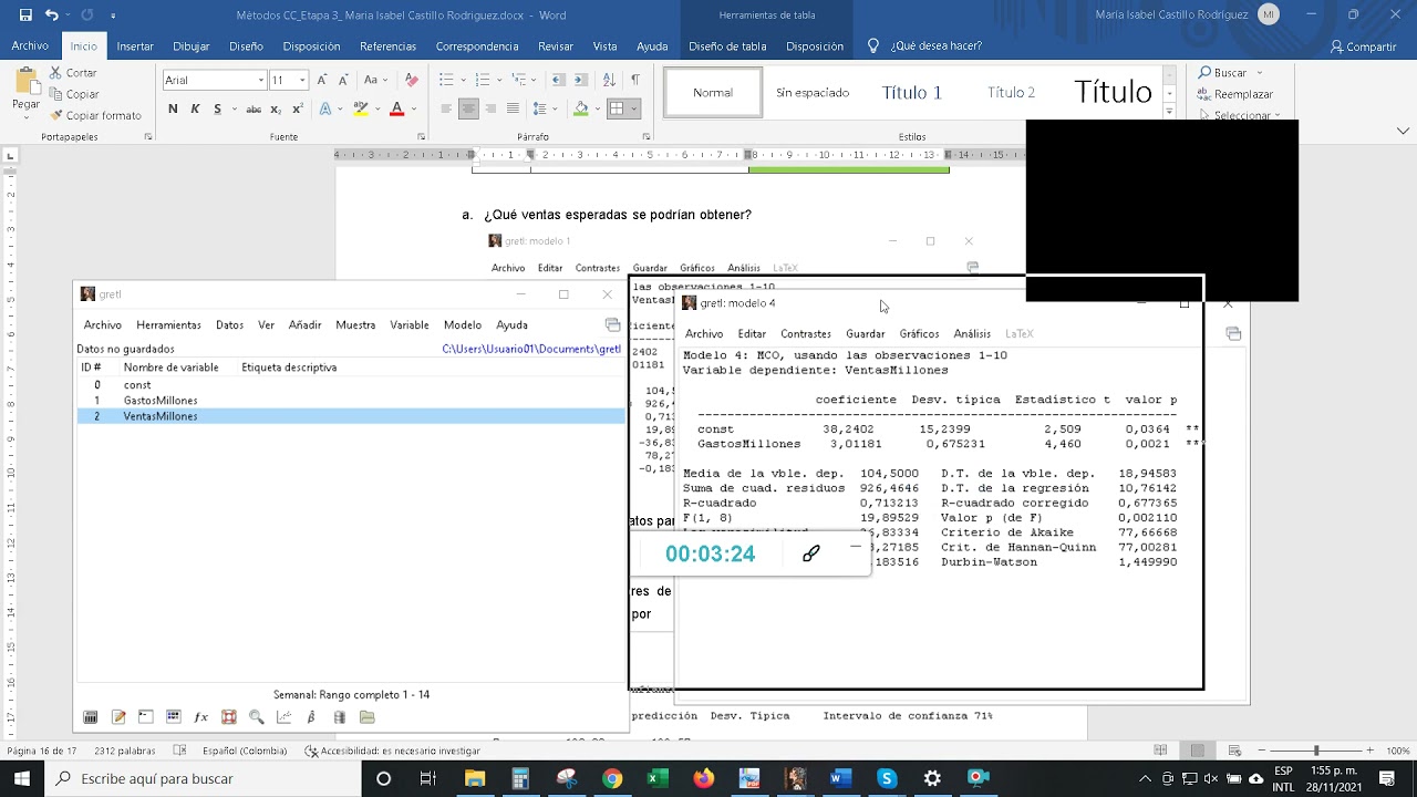 Tutorial Prediccion Gretl - YouTube