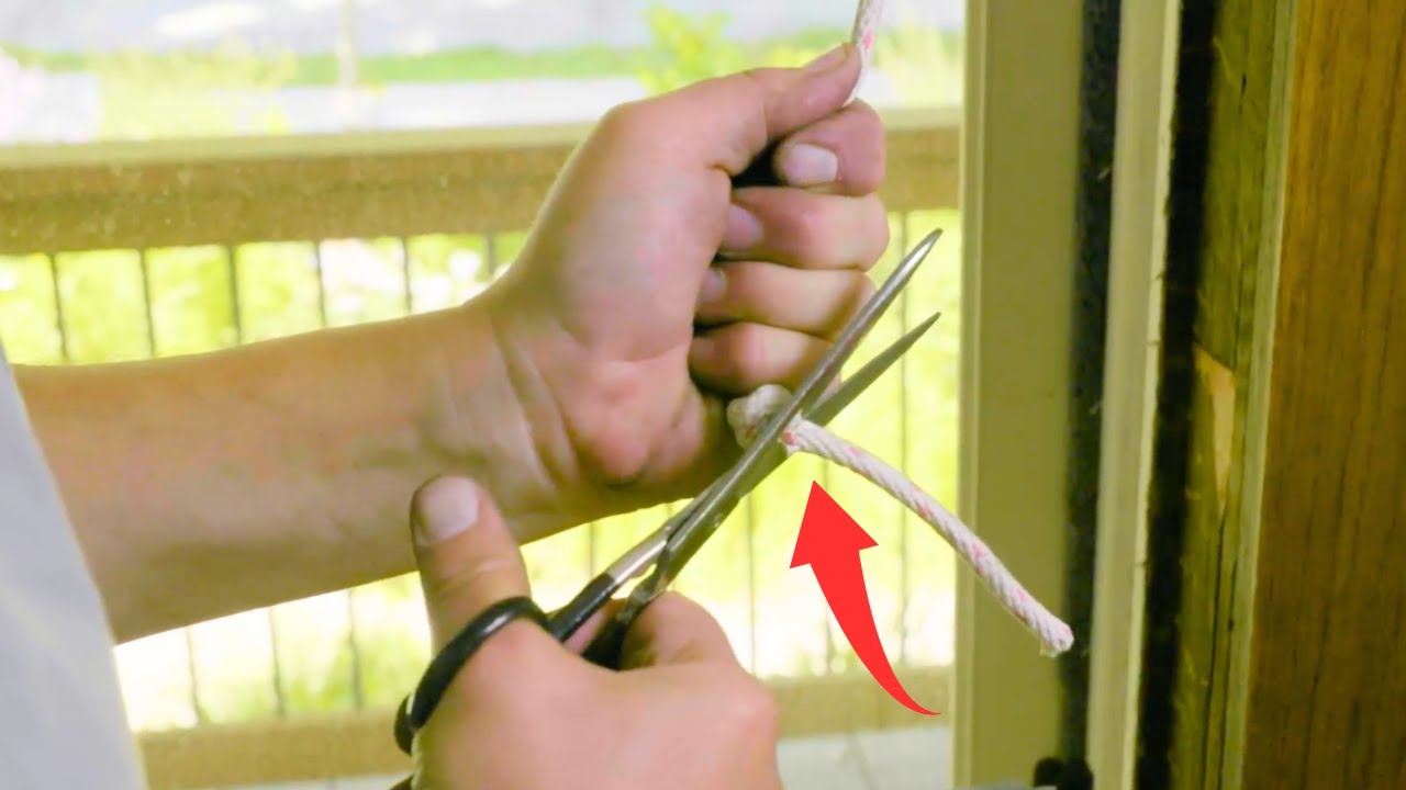 How To Replace Sash Cords - YouTube