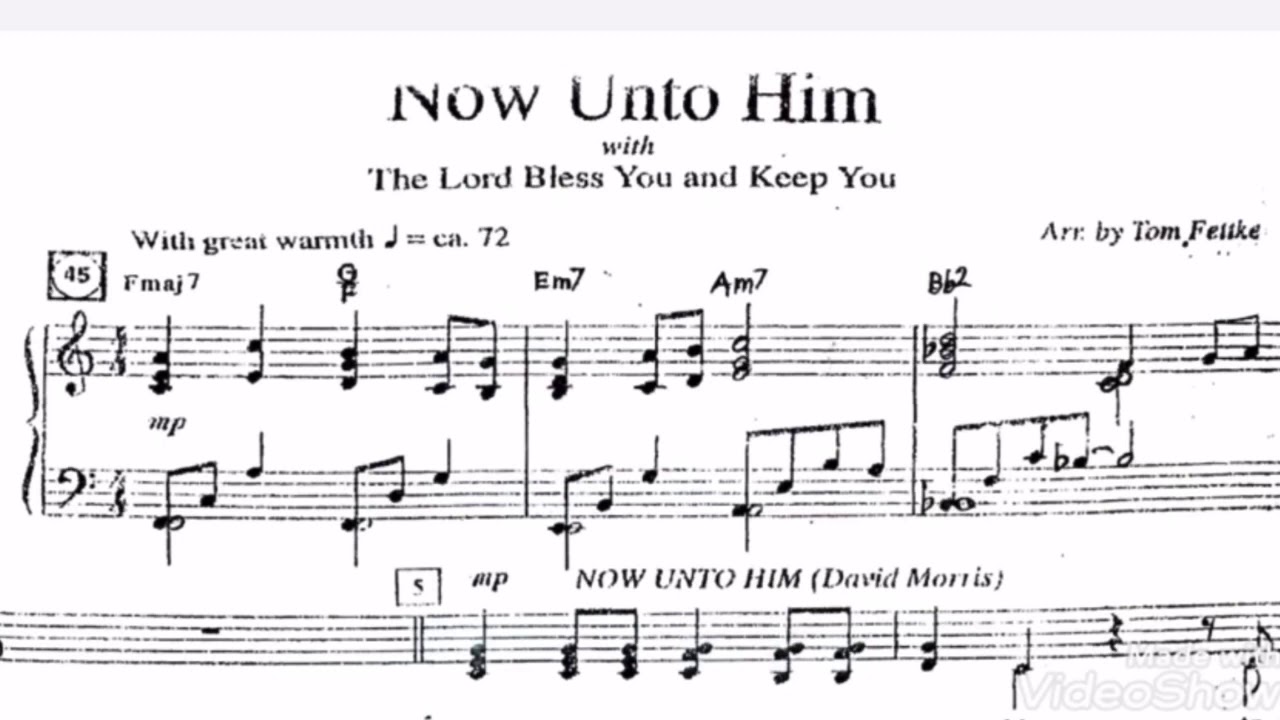 NOW UNTO HIM with 7-FOLD AMEN (demo) - YouTube