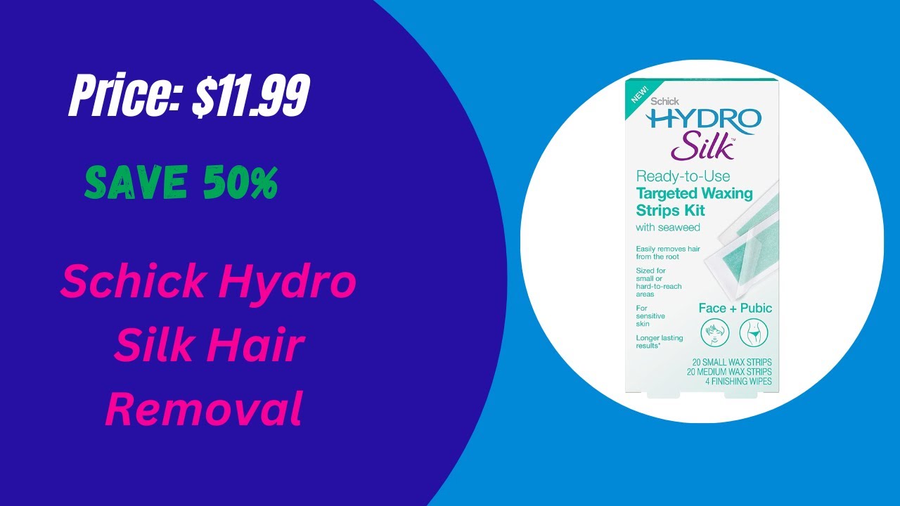 Schick Hydro Silk Waxing Strips | Soft Wax Strips for Hair Removal In ...