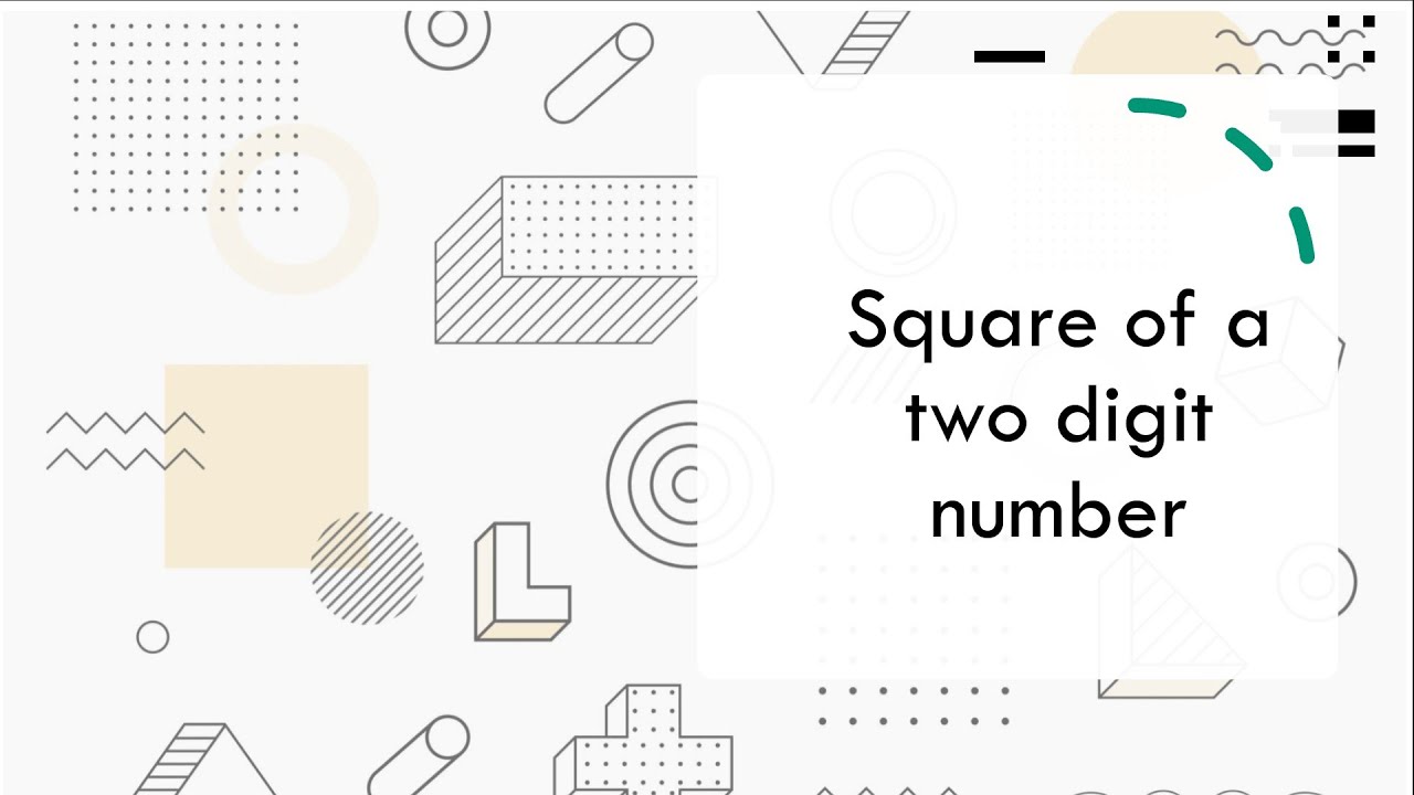 how to find square of a two digit number - YouTube