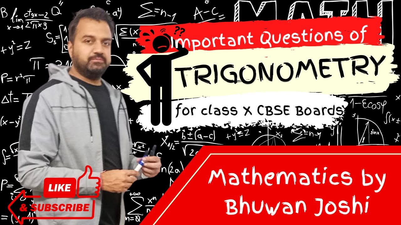 Important questions of trigonometry for class 10th - YouTube