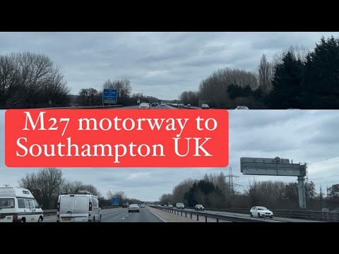 M27 motorway to Southampton UK#ssssalisbury #uk #southampton #motorway ...