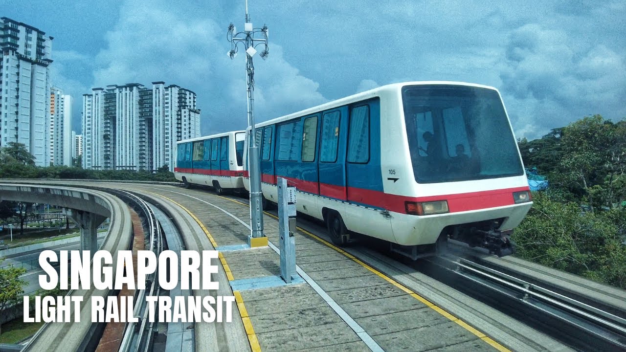 Singapore City: First Light Rail Transit (LRT) at Bukit Panjang - YouTube