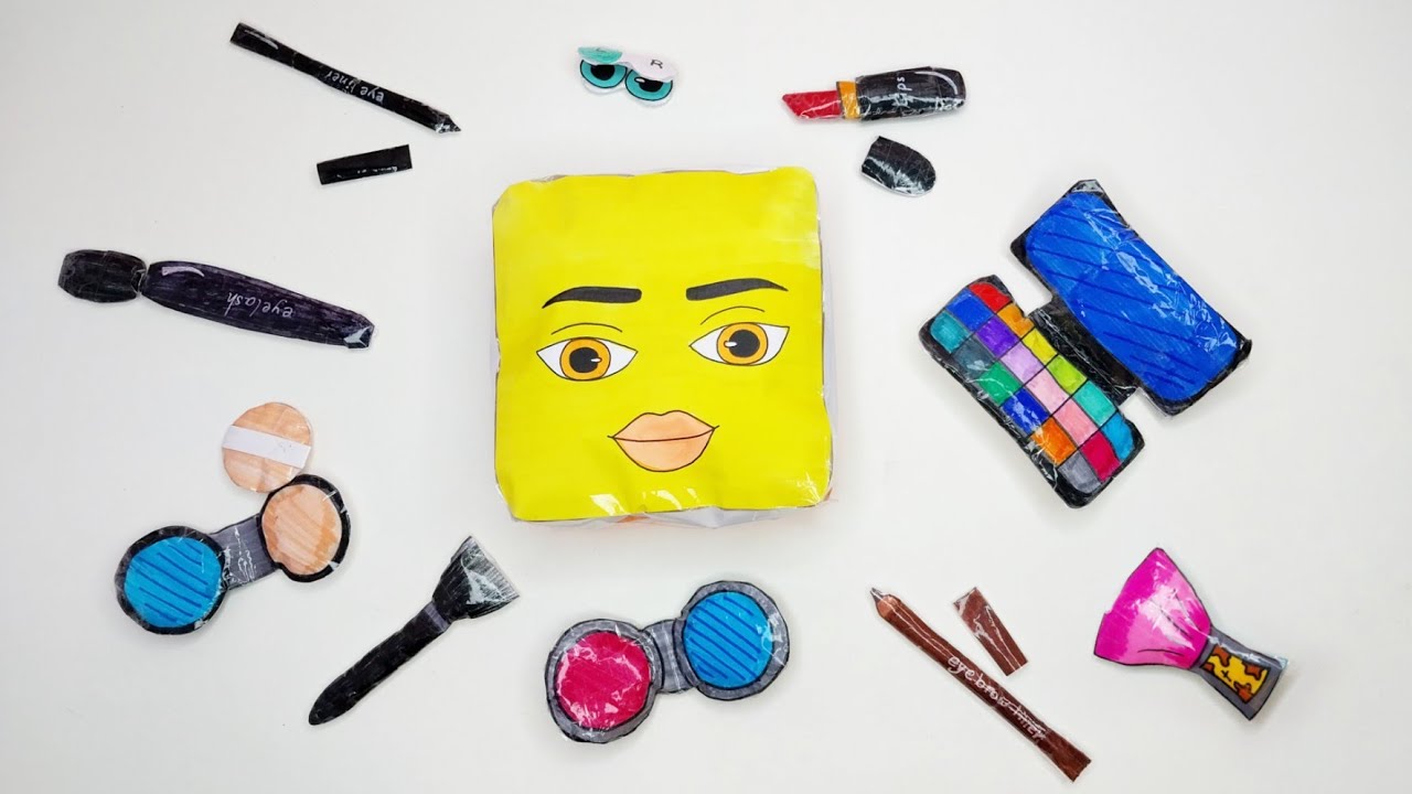 🌸 Paper Diy 🌸 Roblox 로블록스 Baddies Makeup ASMR Satisfying💅 Squishy 💓 ...