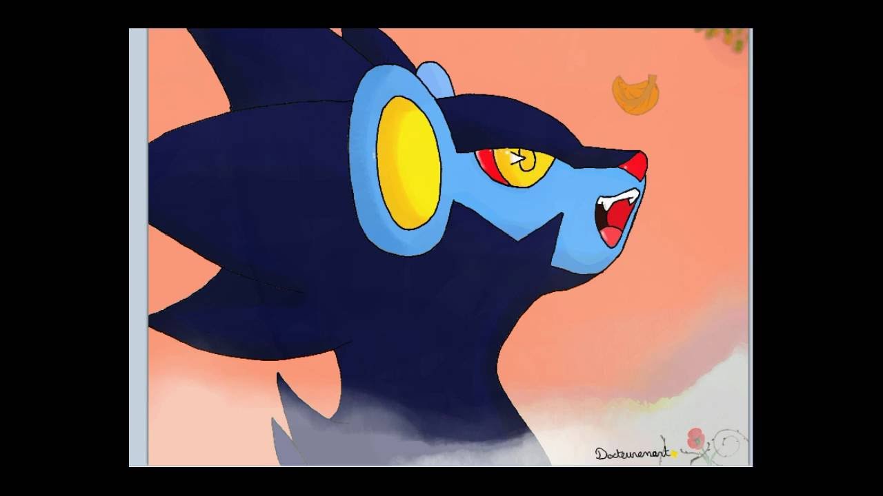 ''autumn'' cute Luxray speed art - YouTube