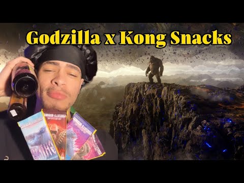 Trying out the BRAND NEW Godzilla x Kong Snacks - YouTube