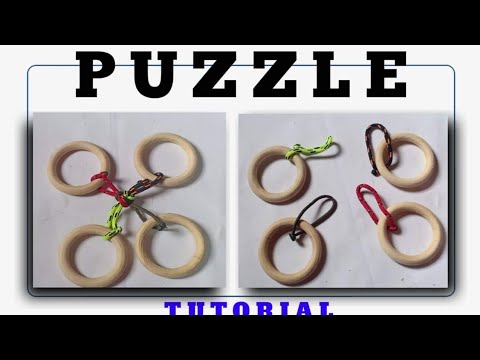 puzzle tutorial, 4 ring puzzle - YouTube