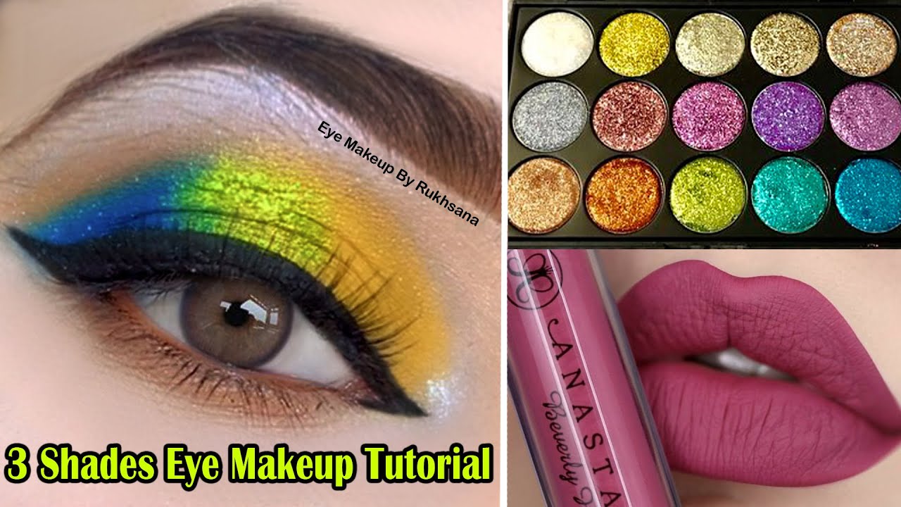 3 shades eye makeup tutorial l Perfect Eye makeup l Kashee's eye Makeup ...