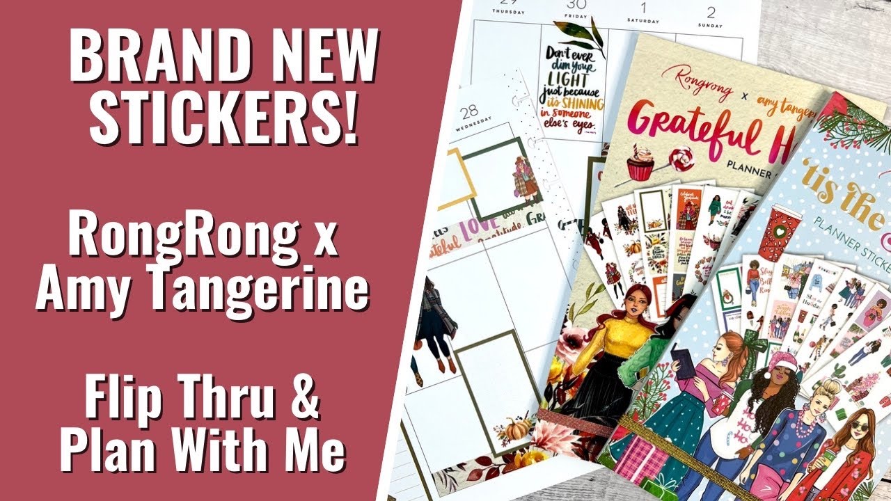 BRAND NEW! FLIP THRU & PLAN WITH ME USING RONGRONG STICKERS - YouTube