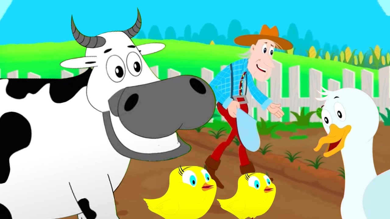 Old Macdonald Had A Farm, Animated Cartoon & Preschool Rhyme for ...