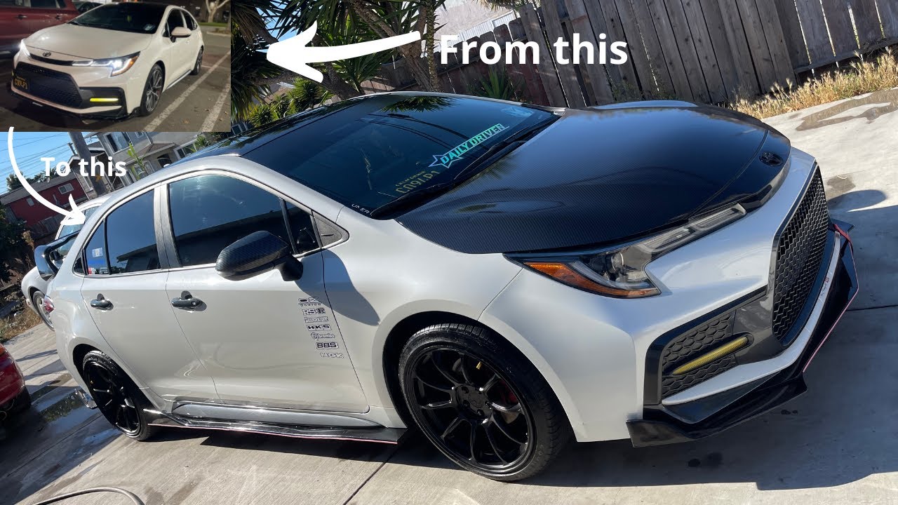 My 2020 Toyota corolla SE mods - YouTube
