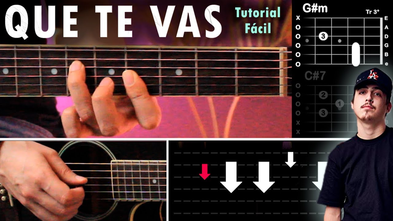 Que Te Vas - T3R Elemento GUITARRA Tutorial | Acordes - YouTube