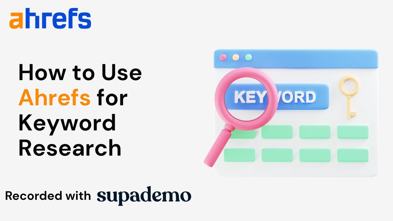 How to Use Ahrefs for Keyword Research - YouTube