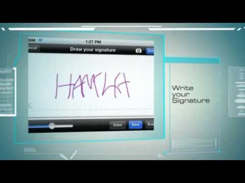 How To Capture Electronic Signature With Signature Capture App - YouTube