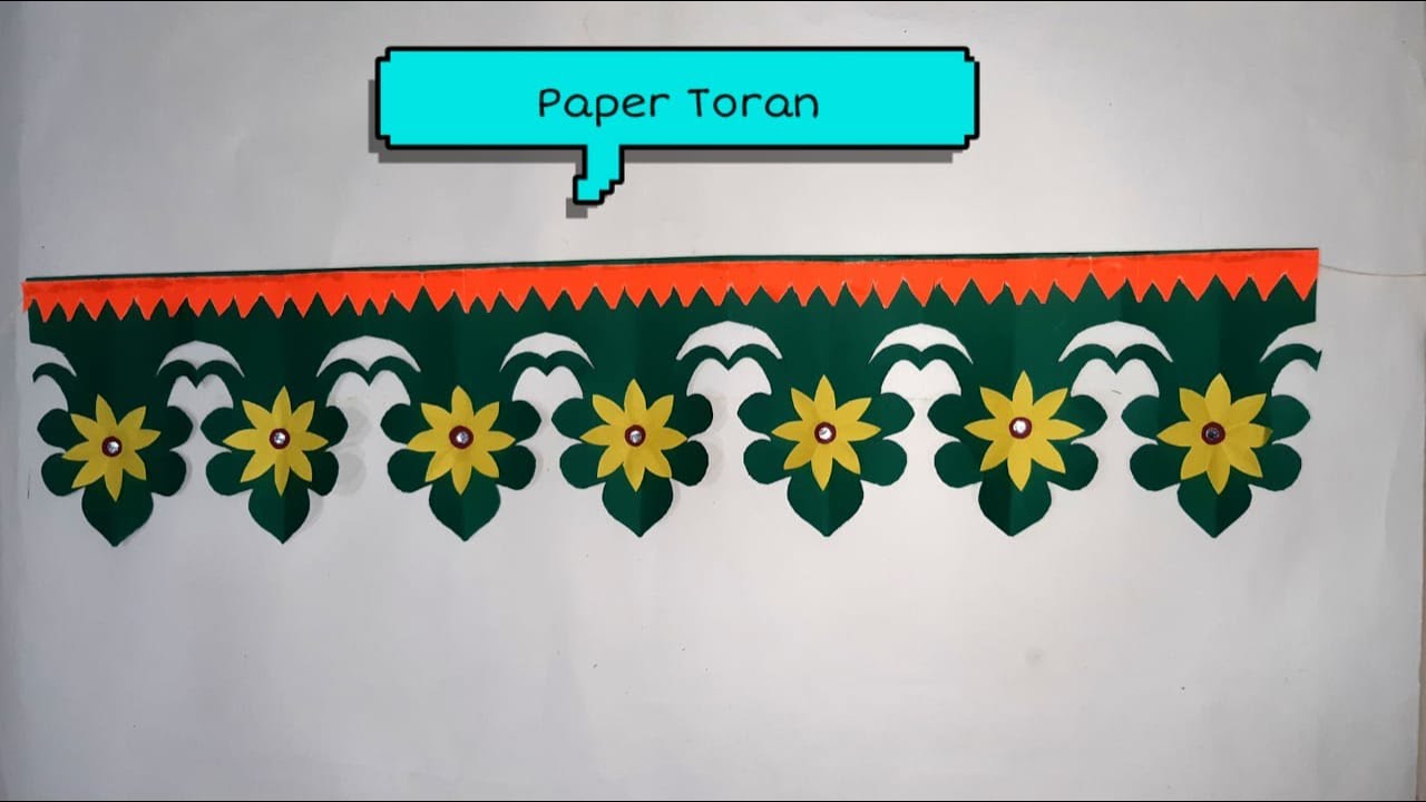 Paper Toran | How to make Paper Toran | Easy Way | - YouTube