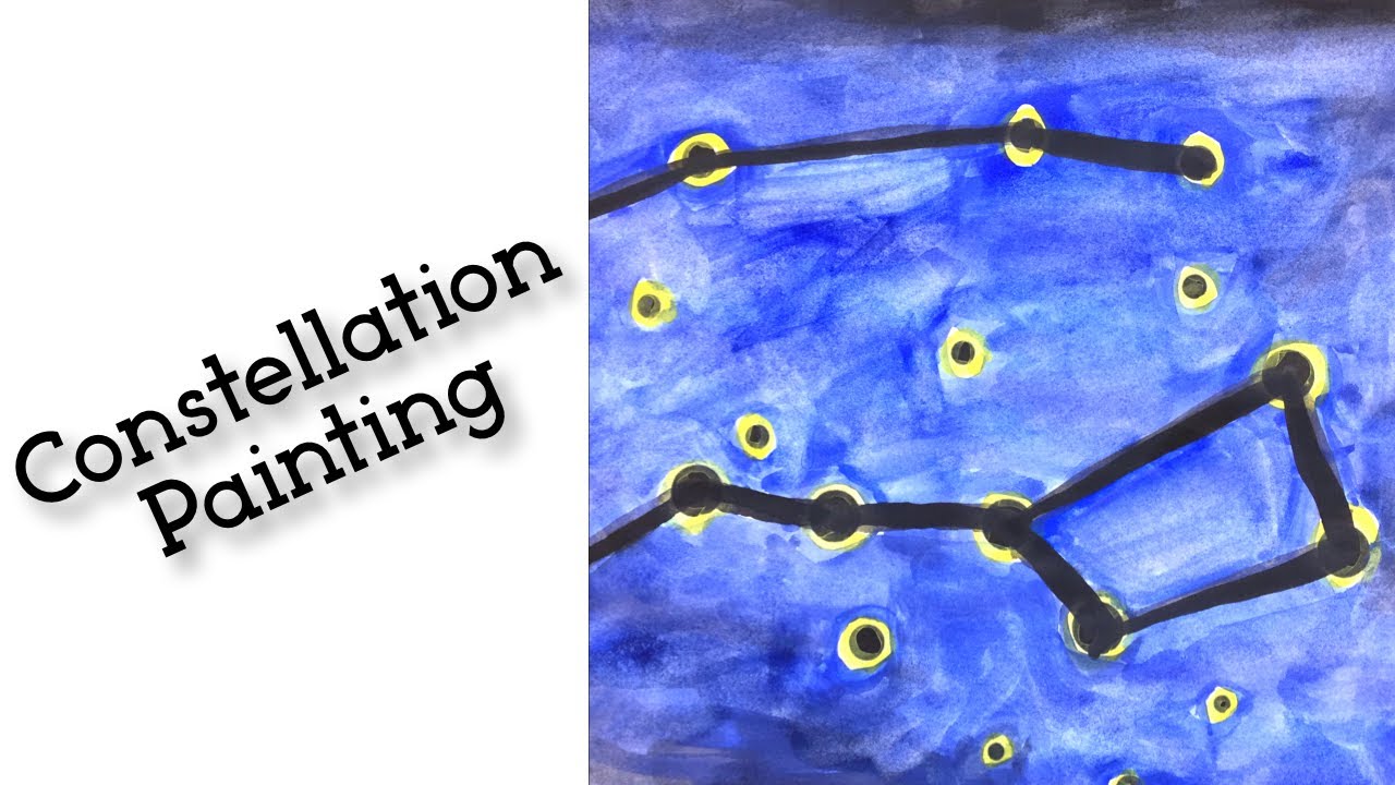 Make a Constellation Painting (FREE Printout) - YouTube
