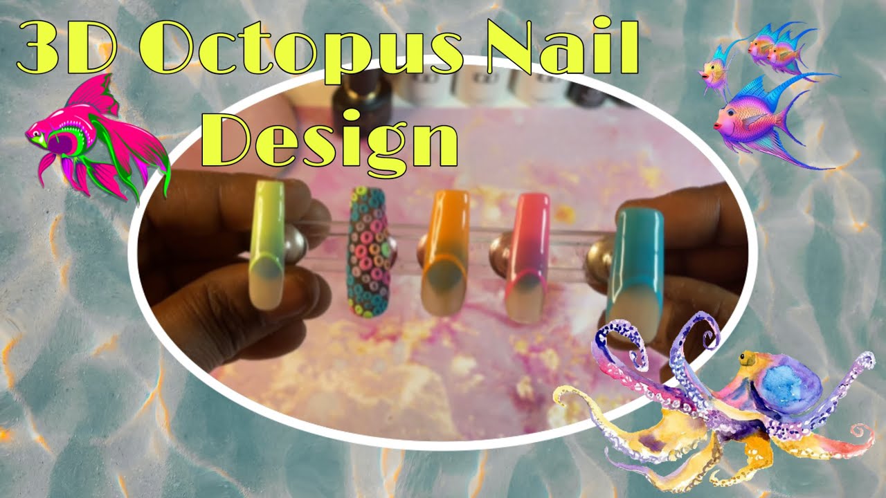 Attempting 3D Octopus Nail Design | Press On Nails | Press Your Way ...