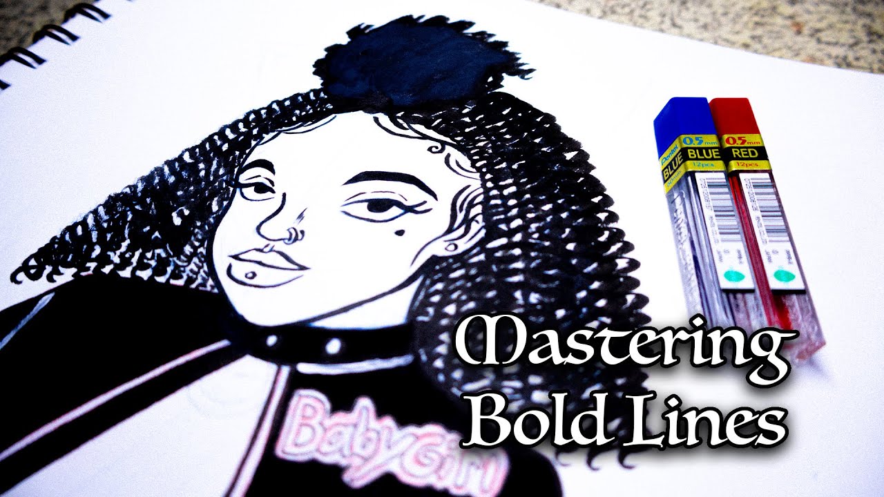 Mastering Bold Lines with Brush Pens - YouTube