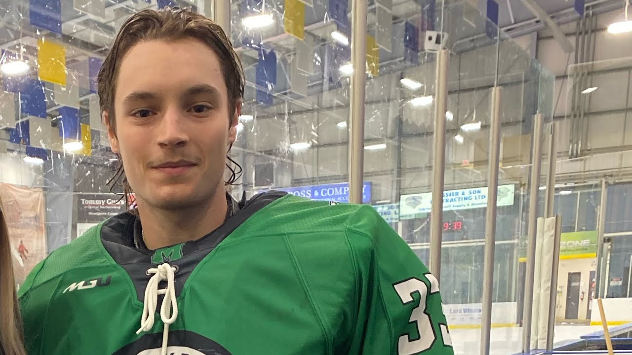 Brady Kelly Logan Lake Miners vs VIU Mariners game film (BCIHL) - YouTube