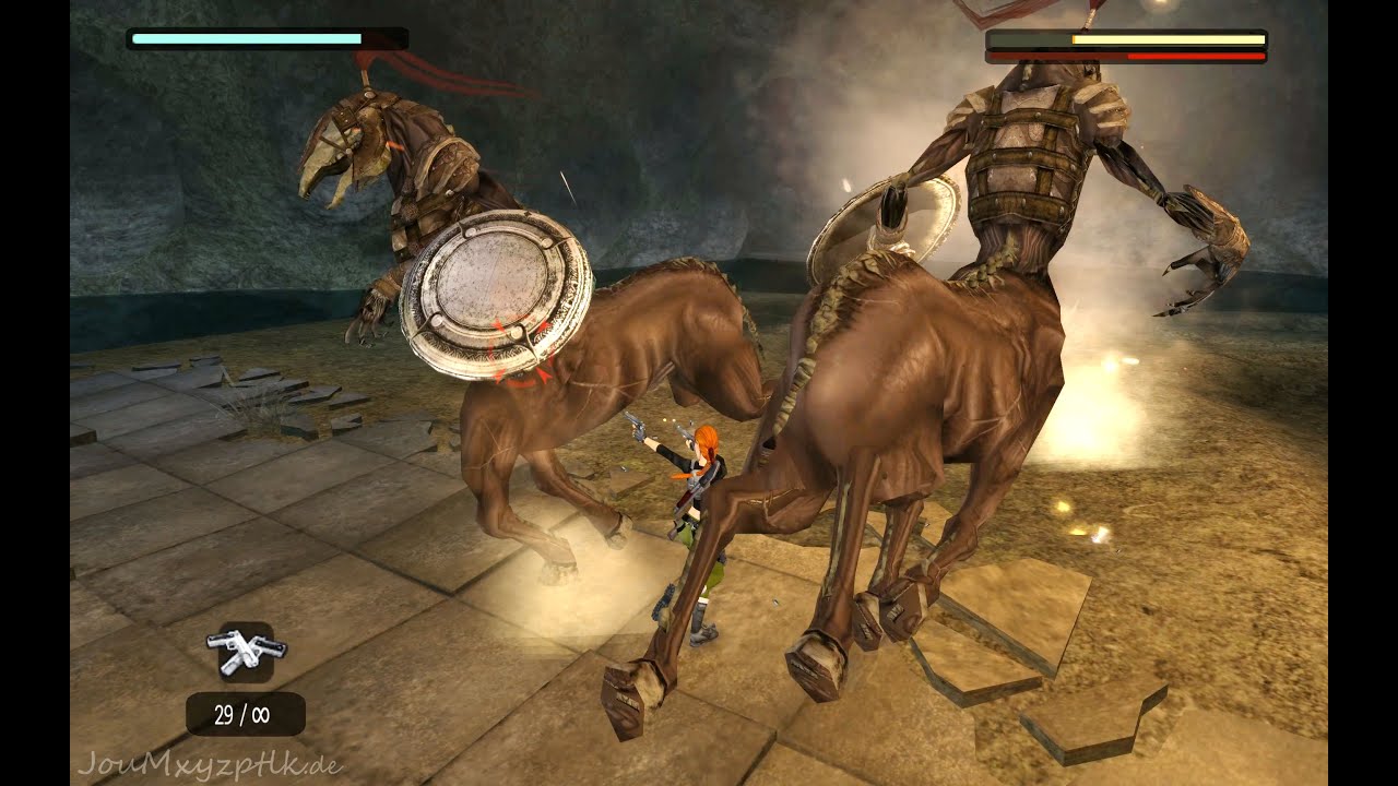 Tomb Raider Anniversary Greece Part 2 Midas and Tihocan with Centaur ...