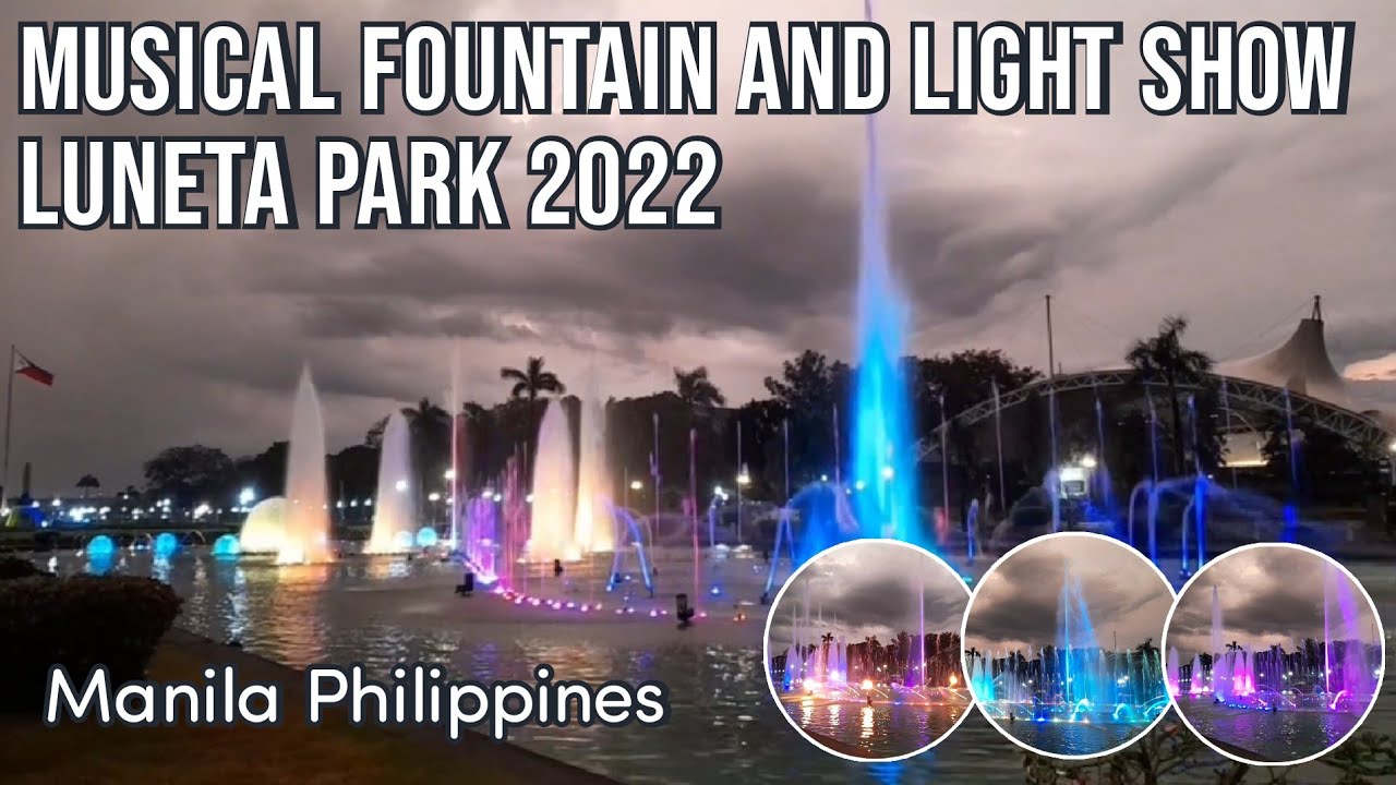 Spectacular Fountain Light Show in Luneta Park | Manila Philippines ...