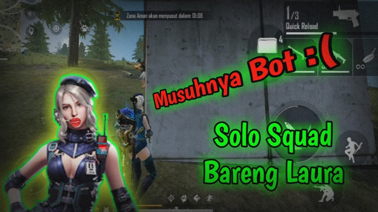 Skill bot main solo vs squad (?) - YouTube
